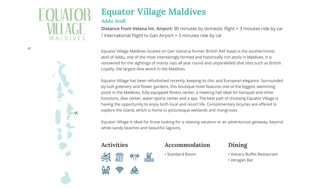 Equator Village Resort, Maldives - Maldives Packages